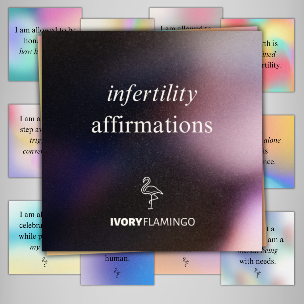 Infertility Affirmations – Ivory Flamingo